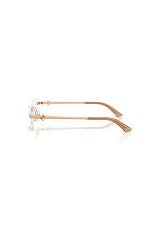 JIMMY CHOO 52mm Rectangle Optical Glasses - Pink