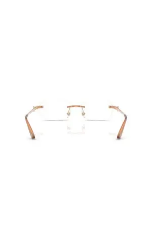 JIMMY CHOO 52mm Rectangle Optical Glasses - Pink