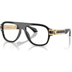 Versace 55mm Pilot Optical Glasses - Black