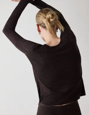 Whistles Annie Sparkle Crew Neck Knit Jumper