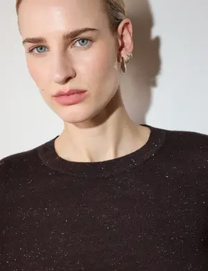 Whistles Annie Sparkle Crew Neck Knit Jumper