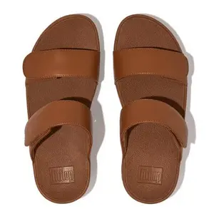 Fitflop Lulu Adjustable Leather Slides Sandals
