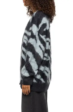 Zadig&Voltaire Arpa Zebra Cashmere Cardigan - Anthracite