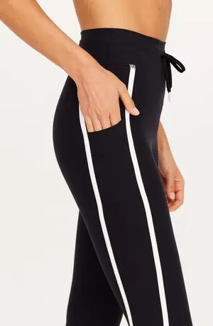 The Upside Sol 25-inch Drawcord Midi Leggings