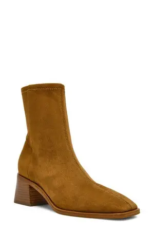 Steve Madden Eralyn Block Heel Bootie - Chestnut
