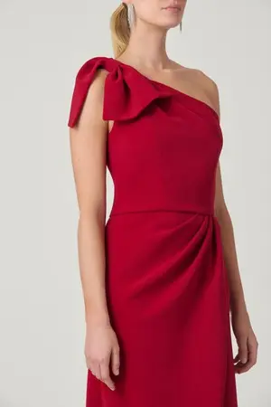 Shoshanna Stretch Crepe Midnight Killian Dress