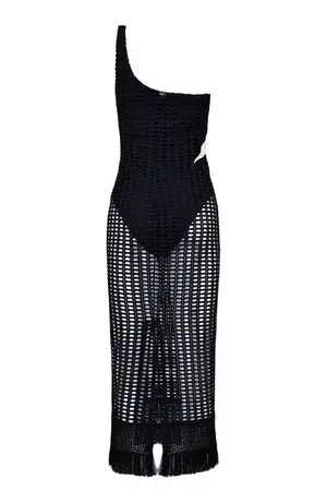 PatBO Selene Mesh Printed Beach Dress