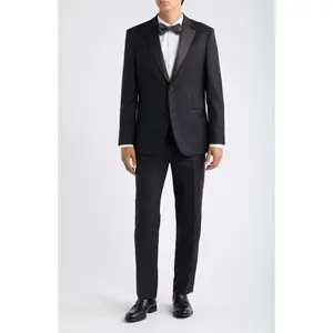 Nordstrom Henrik Virgin Wool Tuxedo - Black