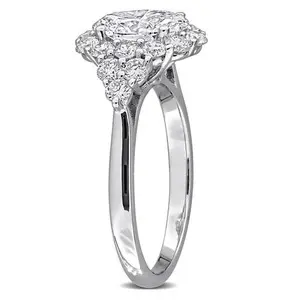 JULIANNA B. Lab Grown Diamond Ring Halo Engagement Ring