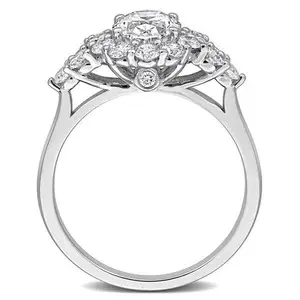 JULIANNA B. Lab Grown Diamond Ring Halo Engagement Ring
