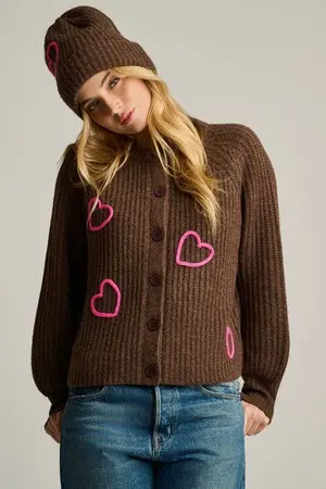 Lisa Todd Love Game Cardigan - Cocoa