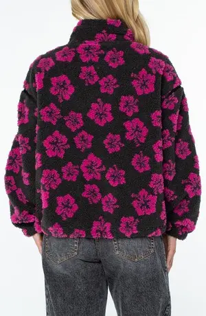 Roxy Wurlie Floral High Pile Fleece Jacket