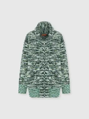 Missoni Oversized Full-zip Cardigan With 3d Construction