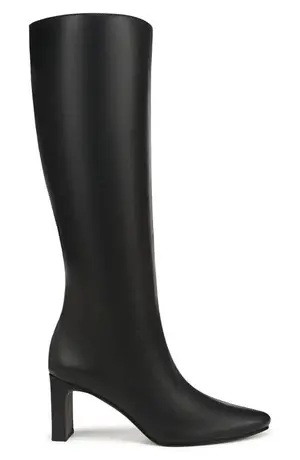 Nordstrom Bridget Croc Embossed Leather Tall Boot - Black