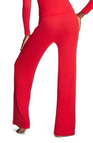SAVAGE X FENTY Modal Dreams Sleep Straight Leg Pants - Timeless Red
