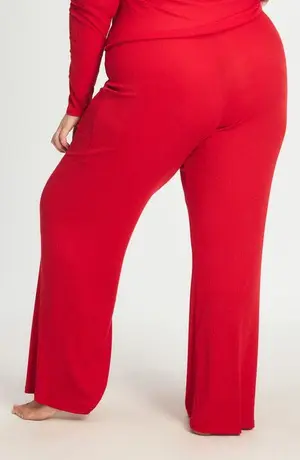 SAVAGE X FENTY Modal Dreams Sleep Straight Leg Pants - Timeless Red