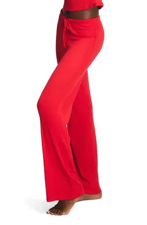 SAVAGE X FENTY Modal Dreams Sleep Straight Leg Pants - Timeless Red