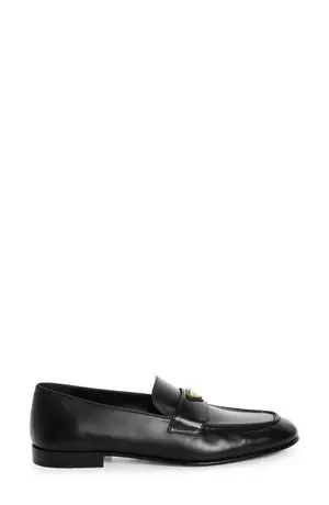 Prada Logo Leather Loafer