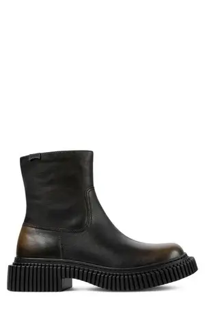 Camper Pix Berlin Leather Ankle Boot - Brown Multi