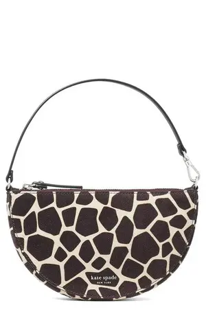 Kate Spade New York Wink Giraffe Printed Suede Wristlet