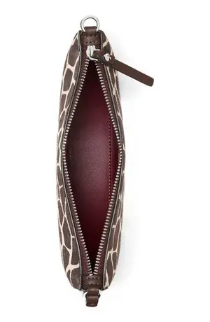 Kate Spade New York Wink Giraffe Printed Suede Wristlet