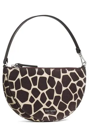 Kate Spade New York Wink Giraffe Printed Suede Wristlet
