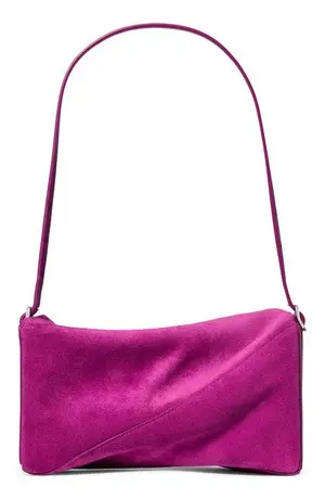 Kate Spade New York Deco Suede Twisted Flap Shoulder Bag