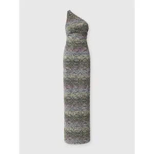 Missoni One-shoulder Space-dye Viscose Long Dress