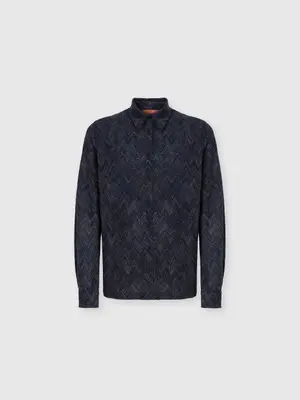 Missoni Striped Wool And Viscose Knit Shirt - Multicoloured