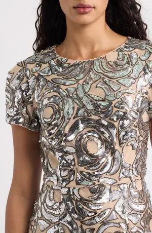 Sam Edelman Rose Sequin Gown