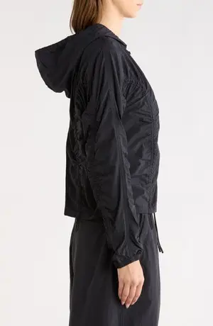 On X Zendaya Ruched Lightweight Performance Jacket - Black