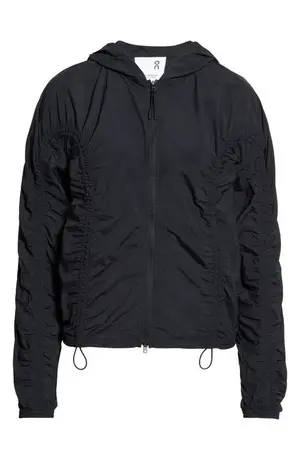 On X Zendaya Ruched Lightweight Performance Jacket - Black