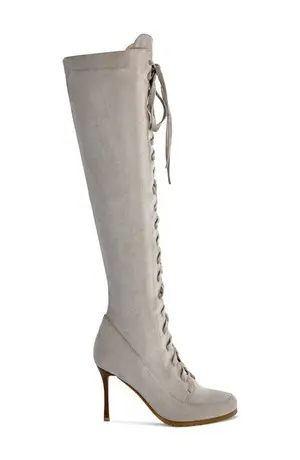 AZALEA WANG Turner Lace-up Over The Knee Boot