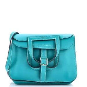 Hermès Halzan Bag Swift 22 - Blue