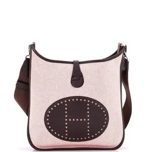 Hermès Evelyne Bag Gen Iii Toile And Leather Pm