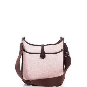 Hermès Evelyne Bag Gen Iii Toile And Leather Pm
