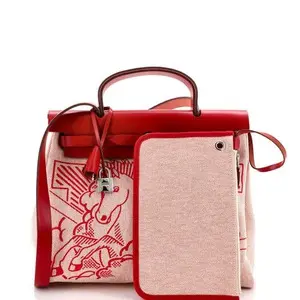 Hermès Herbag Zip Pegase Pop Toile And Leather 31