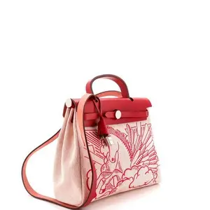 Hermès Herbag Zip Pegase Pop Toile And Leather 31