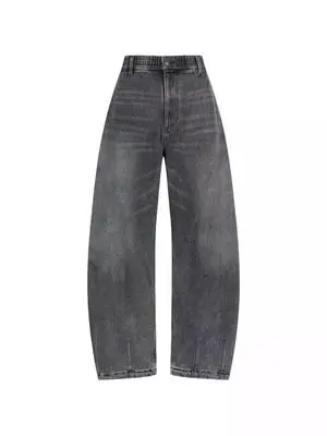 CROQUIS Curved Wide-leg Jeans - Grey