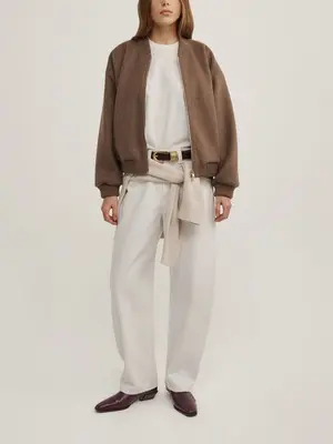 Witchery Felted Zip Bomber Jacket