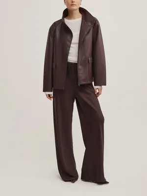Witchery Bias Pull On Pant - Espresso
