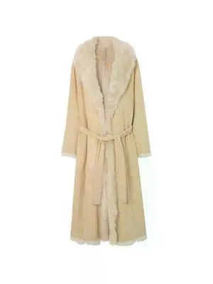 Burberry Shearling Lemsford Coat - Neutrals