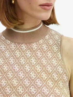 Guess Patterned High-neck Top
