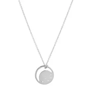 NEOLA Sterling Eclipse Necklace With White Topaz - Silver