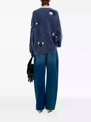 JNBY Floral-jacquard Oversized Sweater