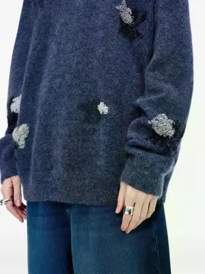 JNBY Floral-jacquard Oversized Sweater