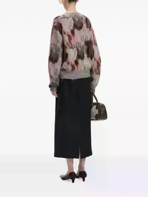 JNBY Floral-print Distressed Cardigan