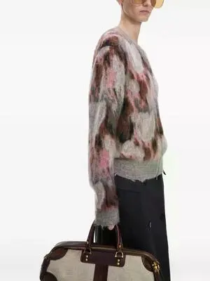 JNBY Floral-print Distressed Cardigan
