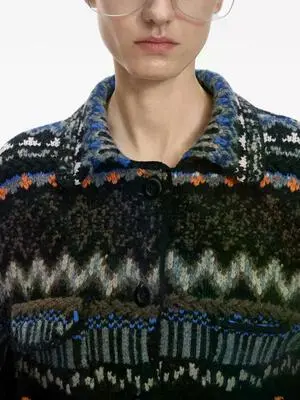 JNBY Jacquard-knit Cropped Cardigan