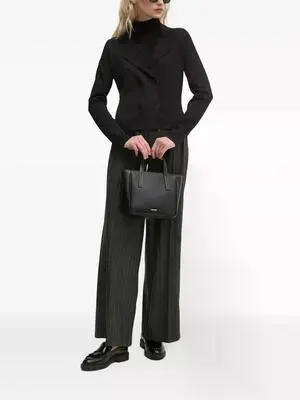 MOS MOSH Roll-neck Long-sleeve Sweater - Black